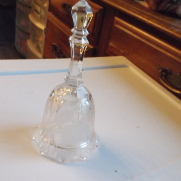 None | Accents | Vintage Clear Glass Bell No Clacker | Poshmark